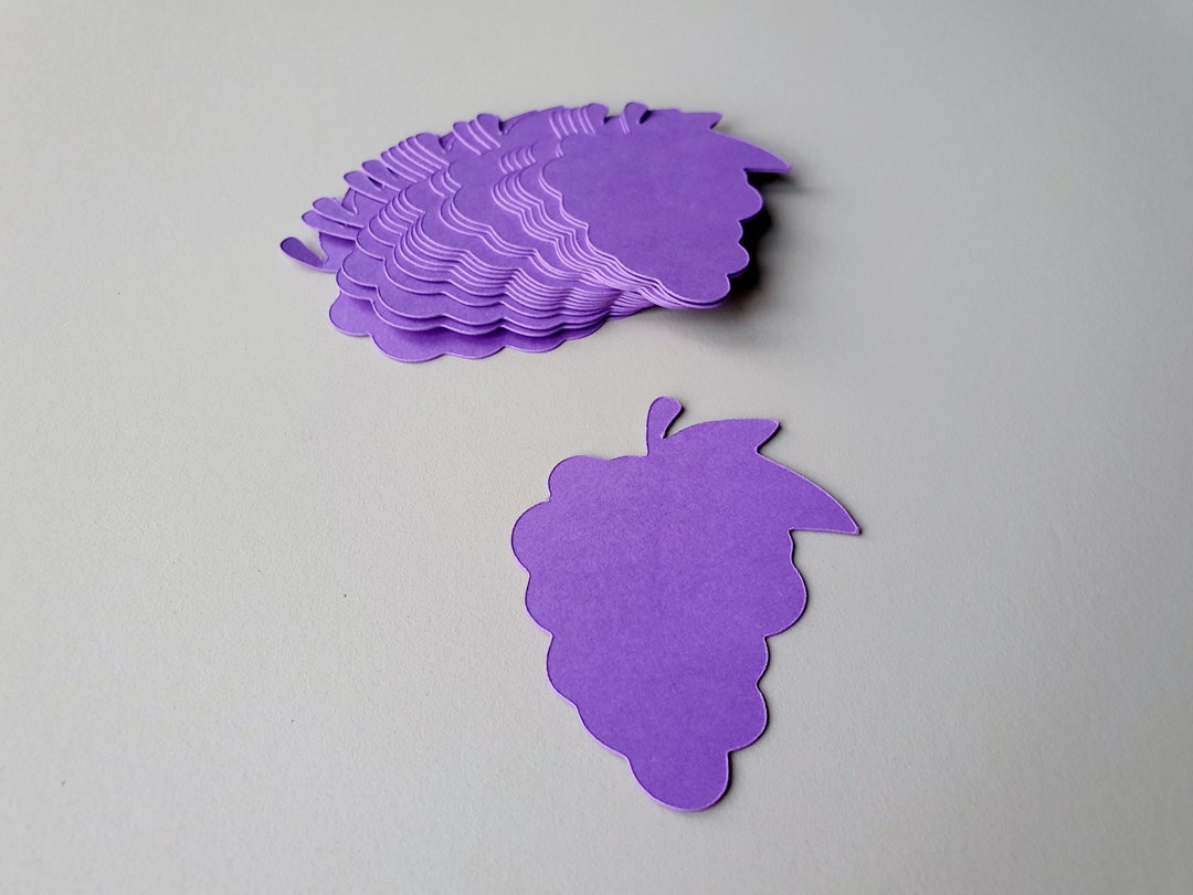 Grapes Cutout, MULTIPLE SIZES, 20 Pieces, Grapes Die Cuts, Paper ...
