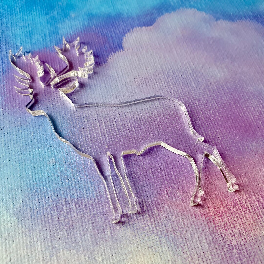 Acrylic DEER Shape - Deer Cutouts - Acrylic Deer Blanks - Choose SIZE ...