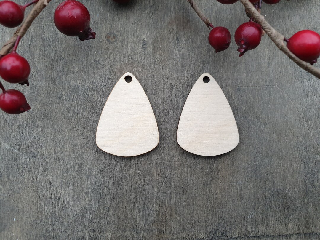 Wooden Earring Blanks, 10, 50 or 100 Pcs, Wood Earring Pieces, Wood ...
