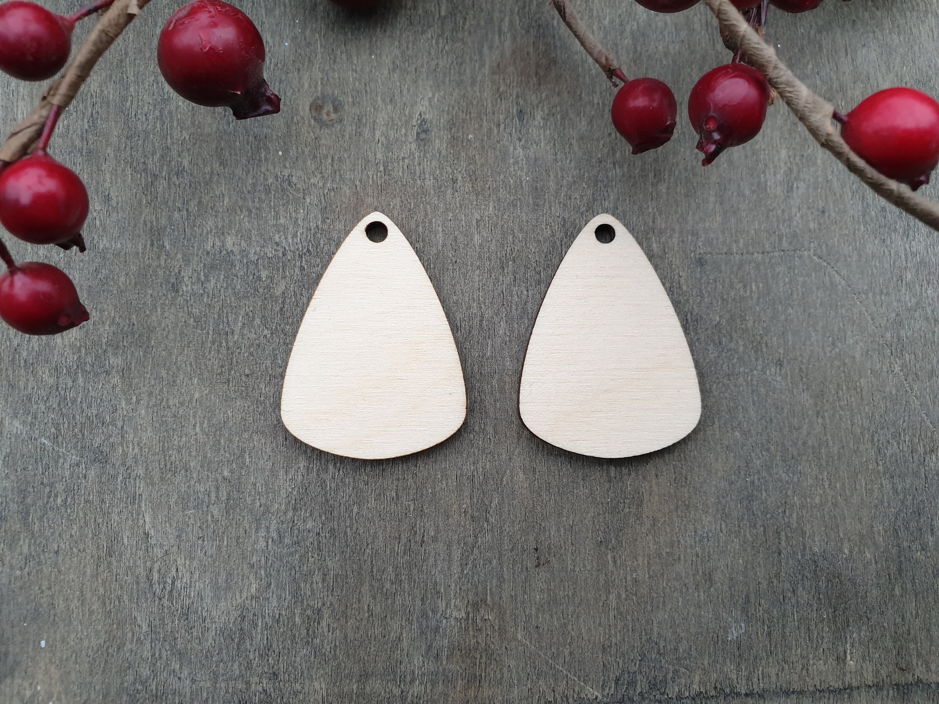 Wooden Earring Blanks 10 50 or 100 Pcs Wood Earring Pieces - Etsy