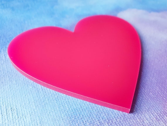 Paper, Party & Kids Red acrylic heart shape Red acrylic cutout shapes ...