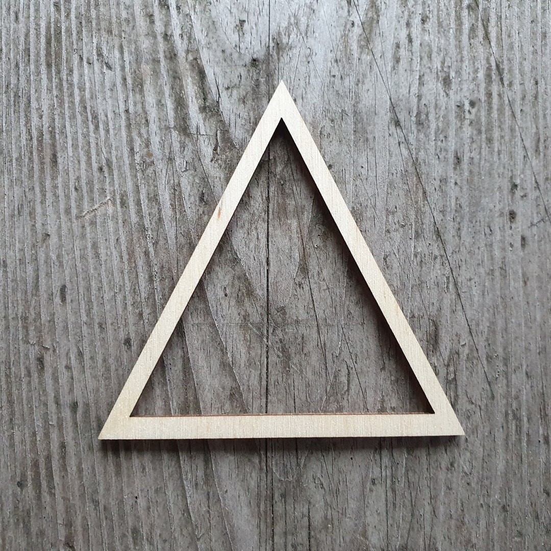 Triangle Outline Shape, 3" - 20", Triangle Cut Out, Wooden Cut Out ...