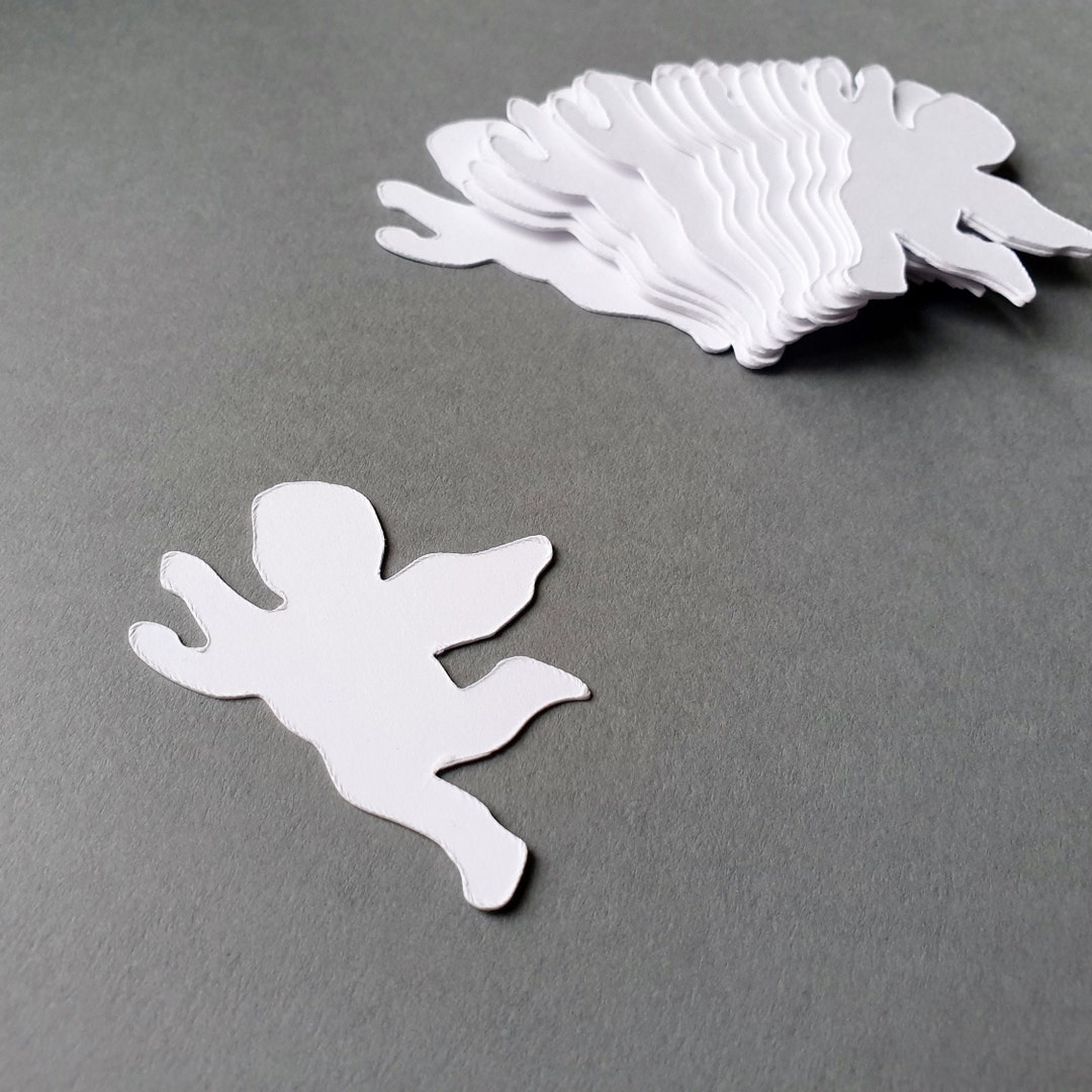 Angel Cutout, MULTIPLE SIZES, 20 Pieces, Paper Angels, Christmas Angel ...