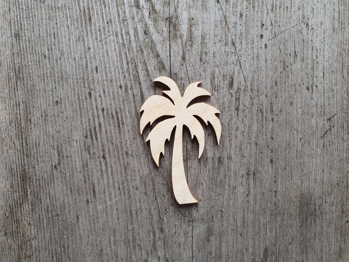 Palm Tree Shape MULTIPLE SIZES Palm Tree Cut Out Wooden | Etsy