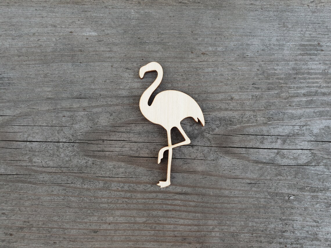 Flamingo Shape MULTIPLE SIZES Flamingo Cut Out Laser Cut | Etsy