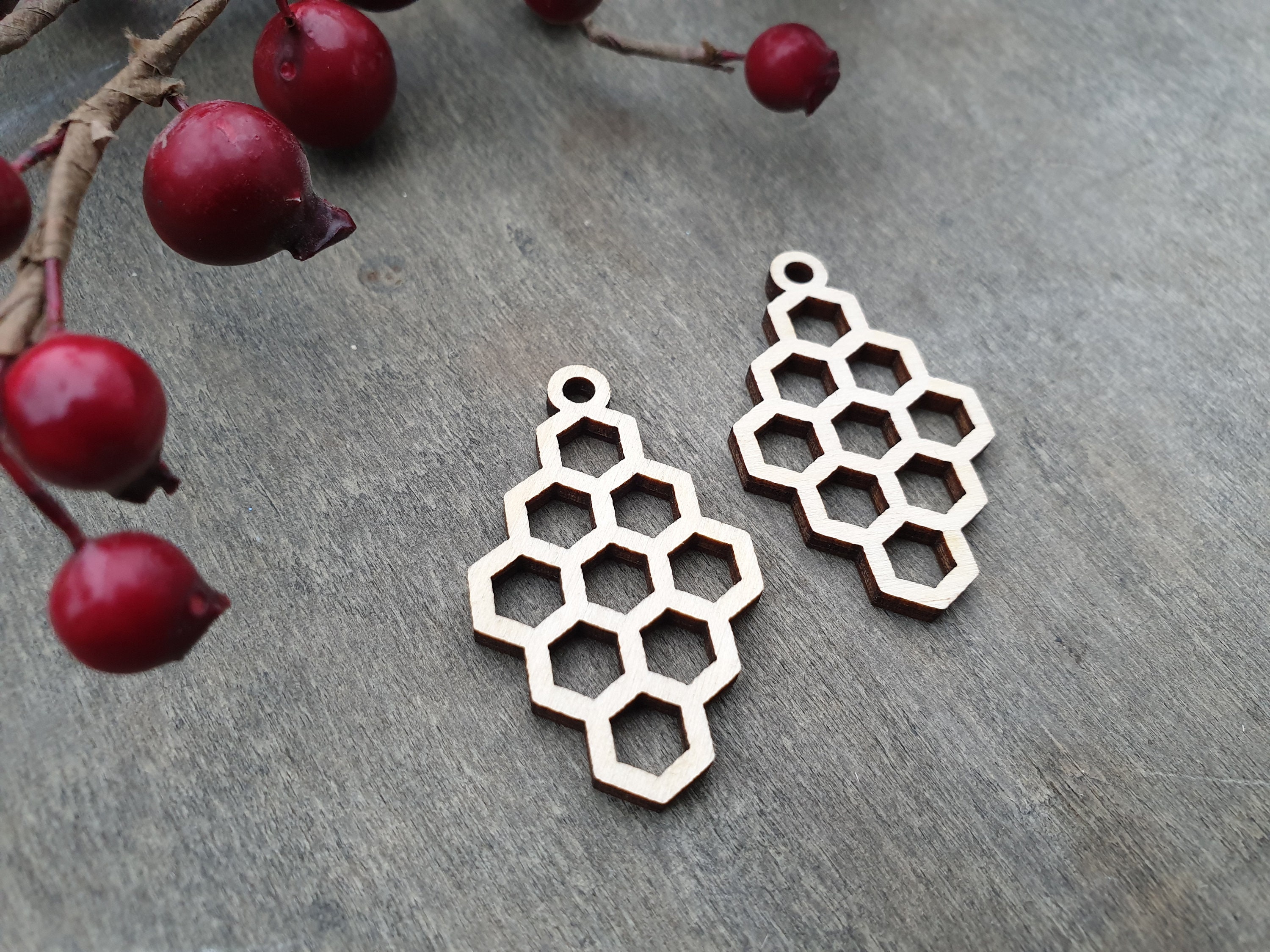 Wooden Earring Blanks 10 50 or 100 Pcs Wood Earring Pieces | Etsy