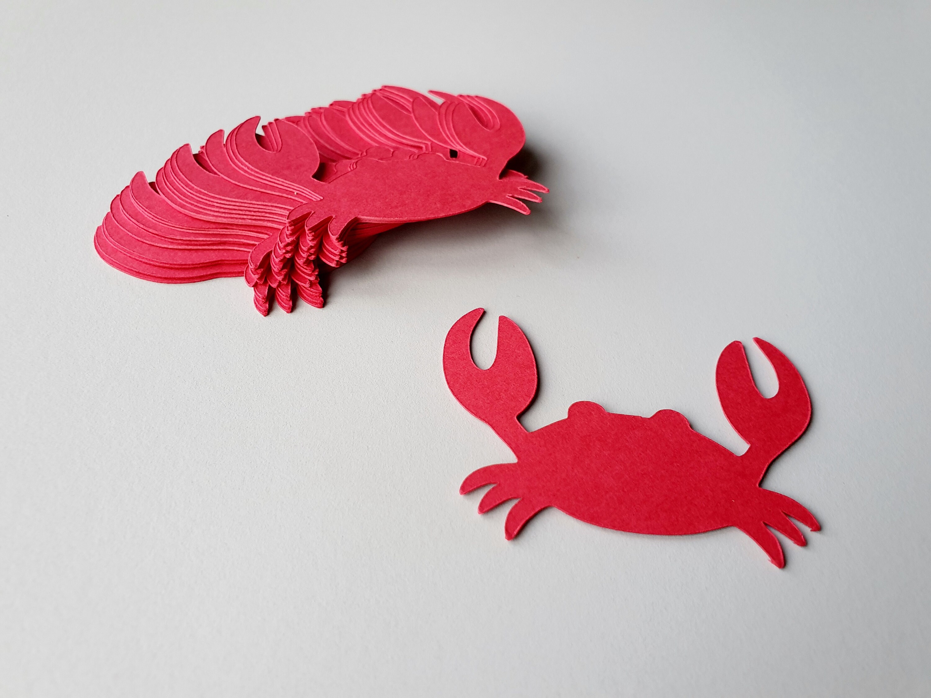 Crab cut out MULTIPLE SIZES 20 pieces Crab die cut Paper | Etsy
