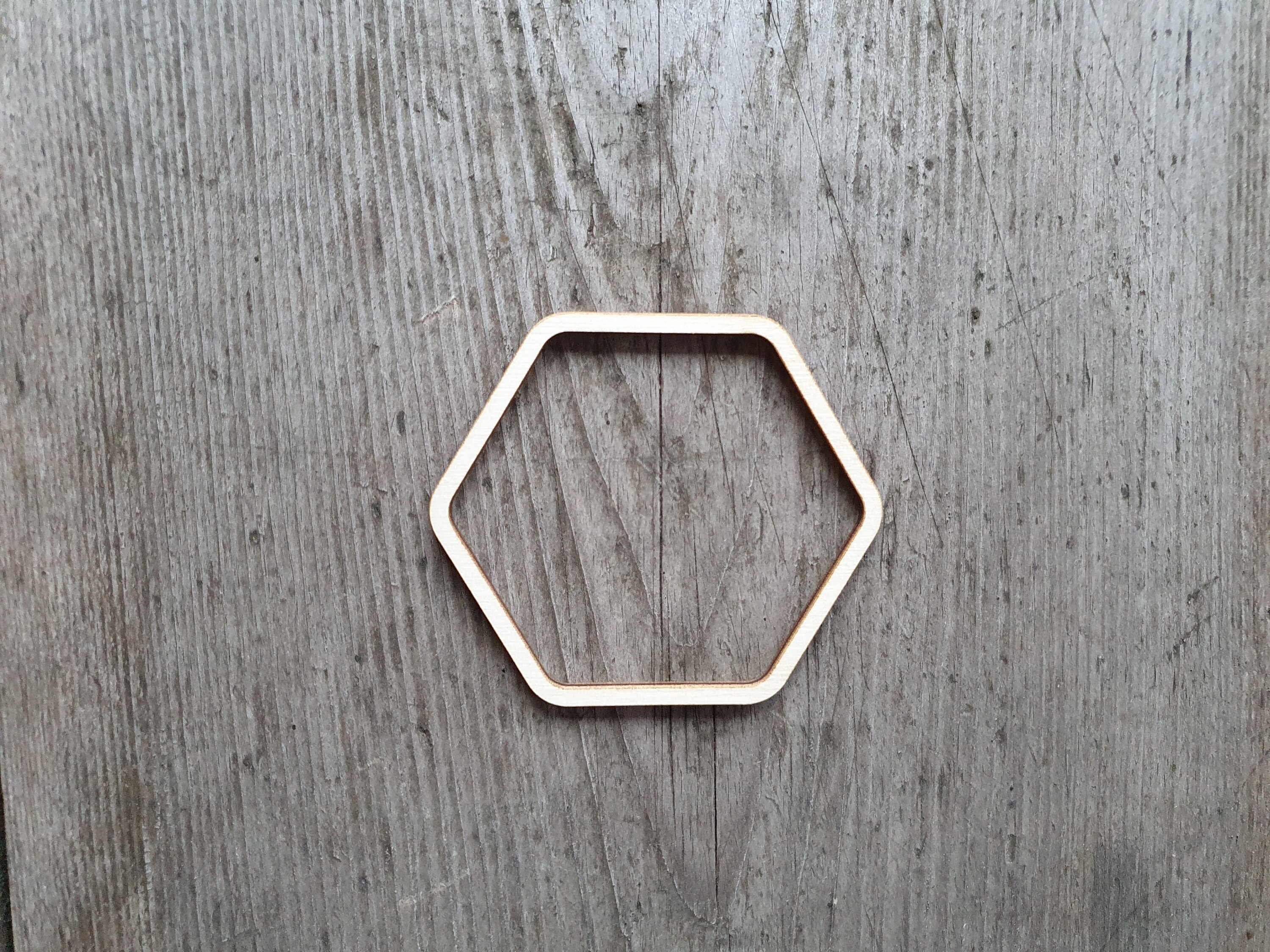 Rounded Hexagon Outline Shape 3 20 Hexagon | Etsy