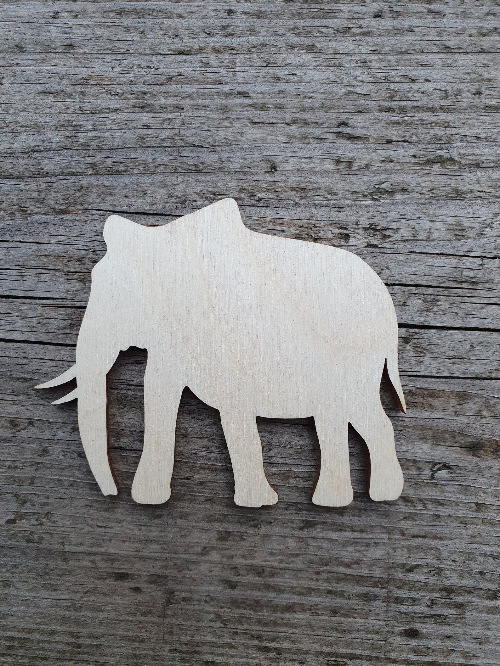 Elephant shape MULTIPLE SIZES Elephant cut out Unfinished | Etsy