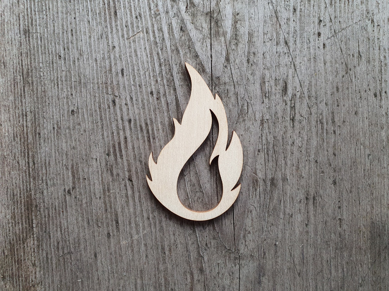 Fire Shape MULTIPLE SIZES Laser Cut Unfinished Wooden | Etsy