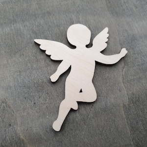 Angel Shape, MULTIPLE SIZES, Angel Cut Out, Wooden Shapes, Laser Cut ...