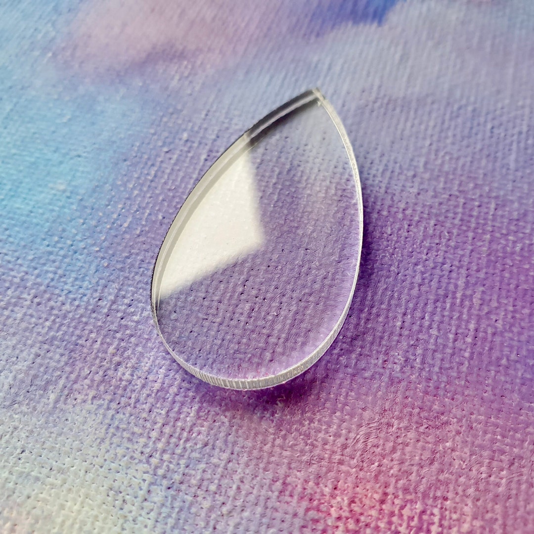 Acrylic Raindrop Shape for DIY Crafts, Raindrop Blanks, Acrylic ...
