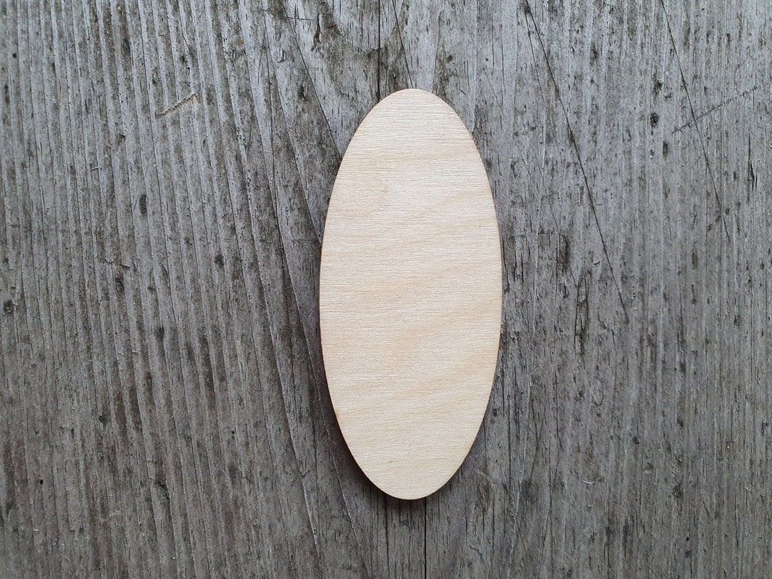 Oval Shape, 3" - 20", Laser Cut, Oval Cut Out, Wooden Geometric Shapes ...