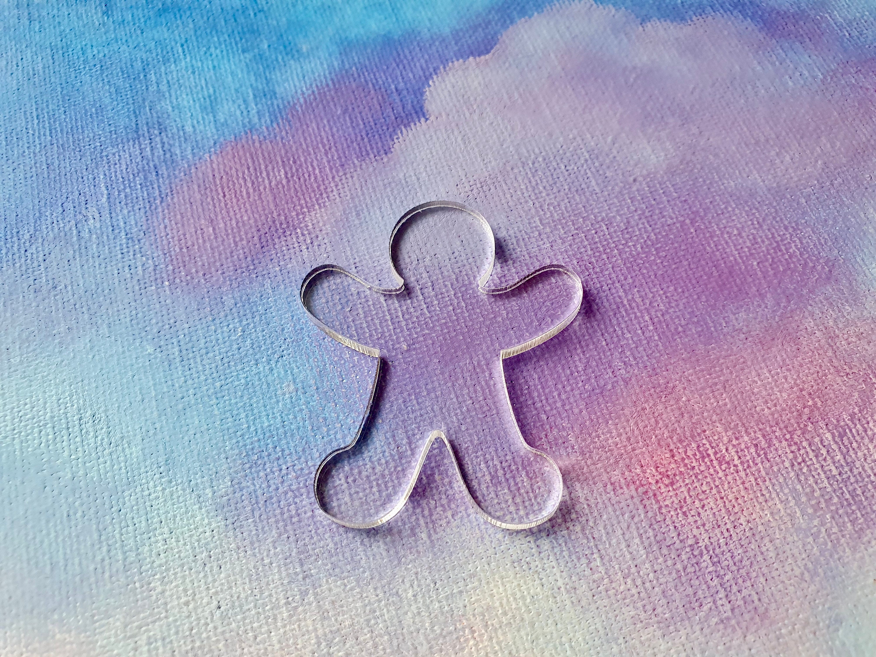 Clear Acrylic Gingerbread Man Shape 2 20 - Etsy
