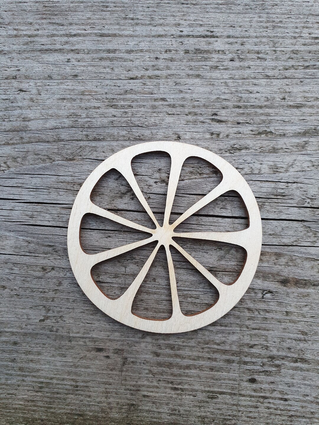 Lemon Slice Shape, MULTIPLE SIZES, Lemon Slice Cut Out, Unfinished Wood ...