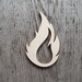 Fire Shape, MULTIPLE SIZES, Laser Cut, Unfinished Wooden Cutout Shapes ...