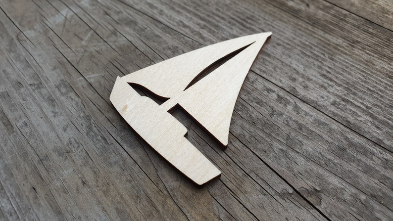Sailboat shape MULTIPLE SIZES Sailing boat cut out Laser | Etsy