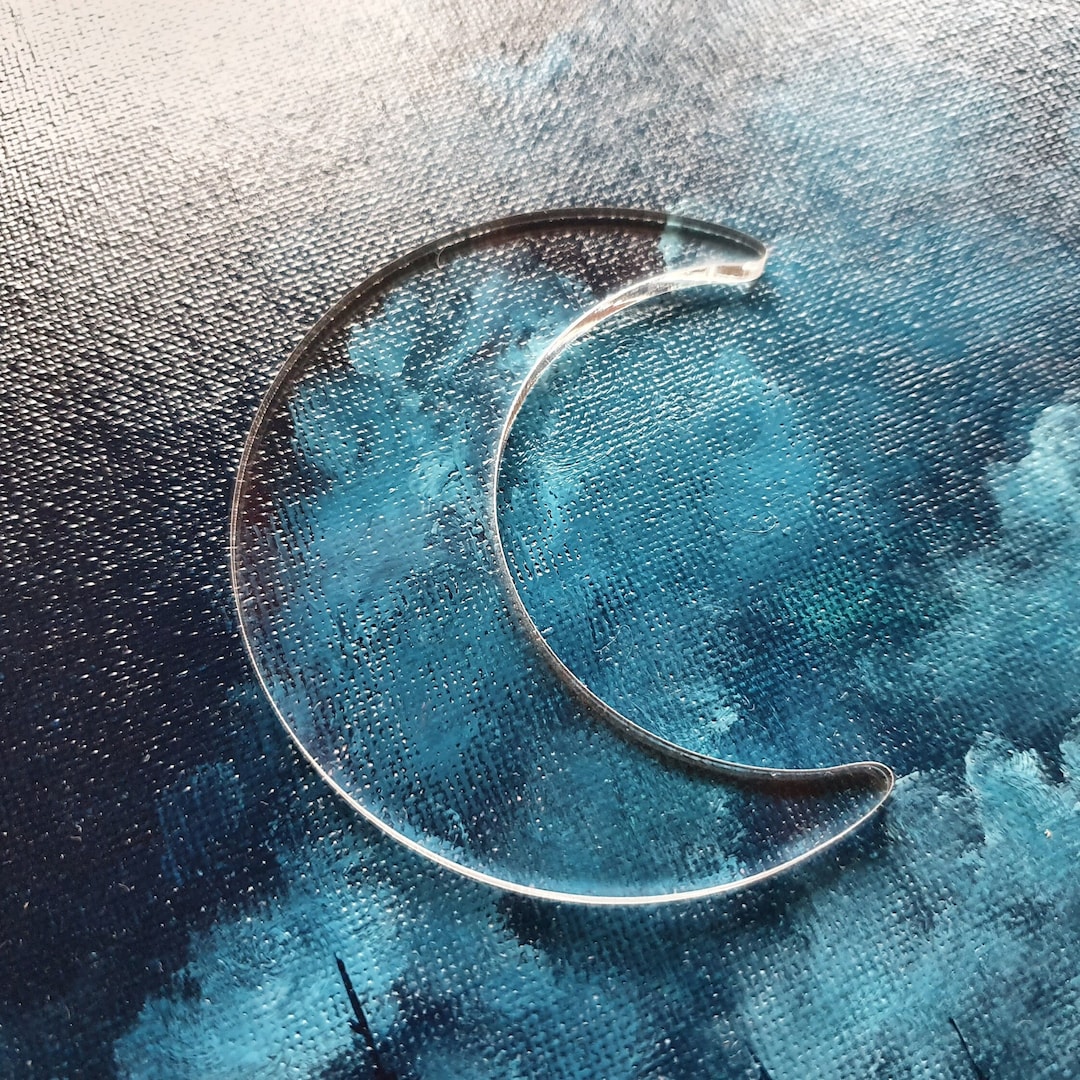 Acrylic Crescent Moon Shape, Moon Cutouts, Acrylic Moon Blanks, Choose ...