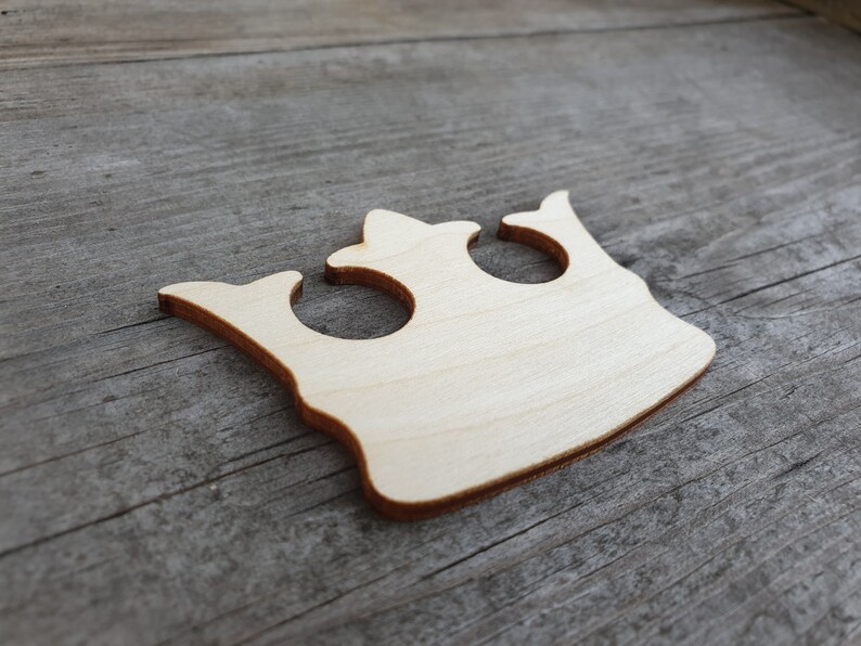 Crown Shape MULTIPLE SIZES Queens Crown Cut Out Laser Cut - Etsy