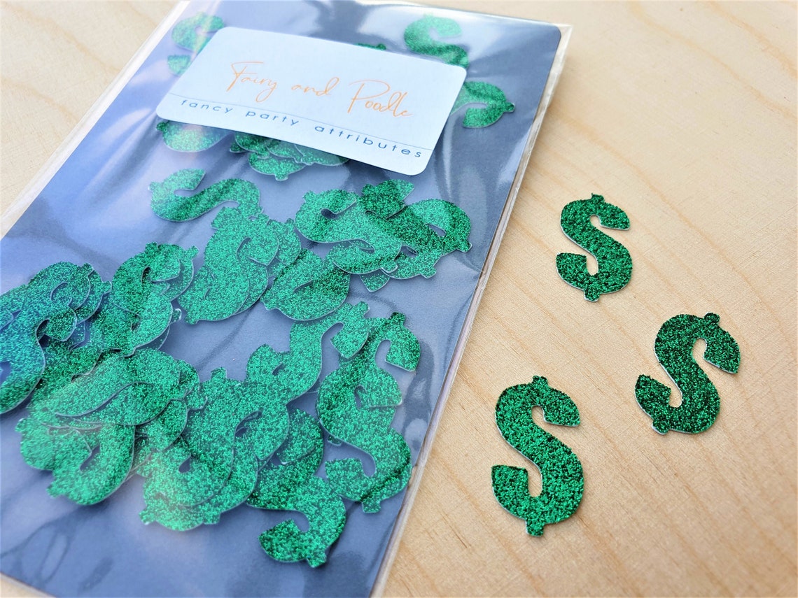 Dollar Sign Confetti Money Confetti 50pcs Casino Party - Etsy