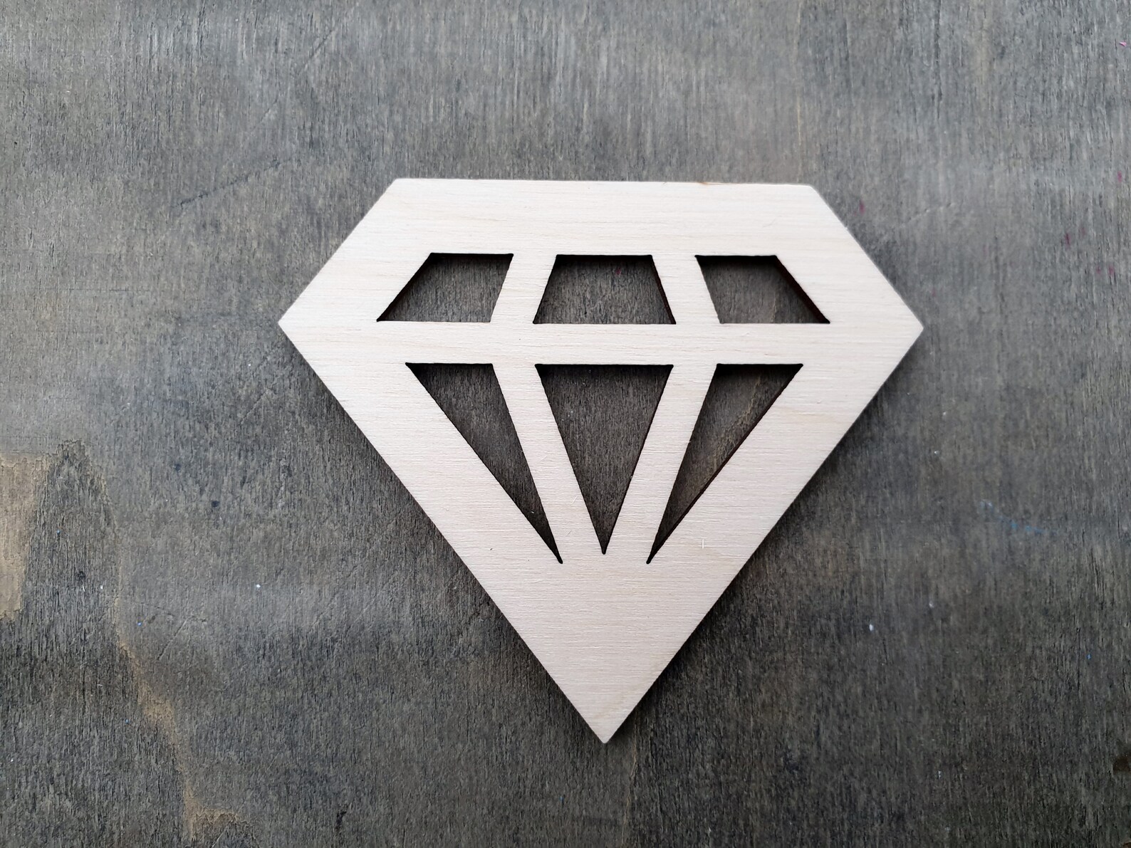 Diamond Shape MULTIPLE SIZES Diamond Cut Out Wooden Diamond - Etsy