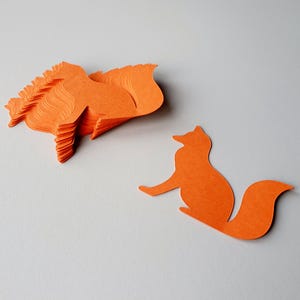 Paper Fox Cutouts, 20 Pieces, Fox Die Cut, Paper Fox Cut Out - Choose ...