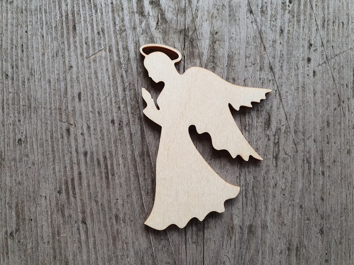 Angel Shape MULTIPLE SIZES Angel Cut Out Wooden Shapes for | Etsy