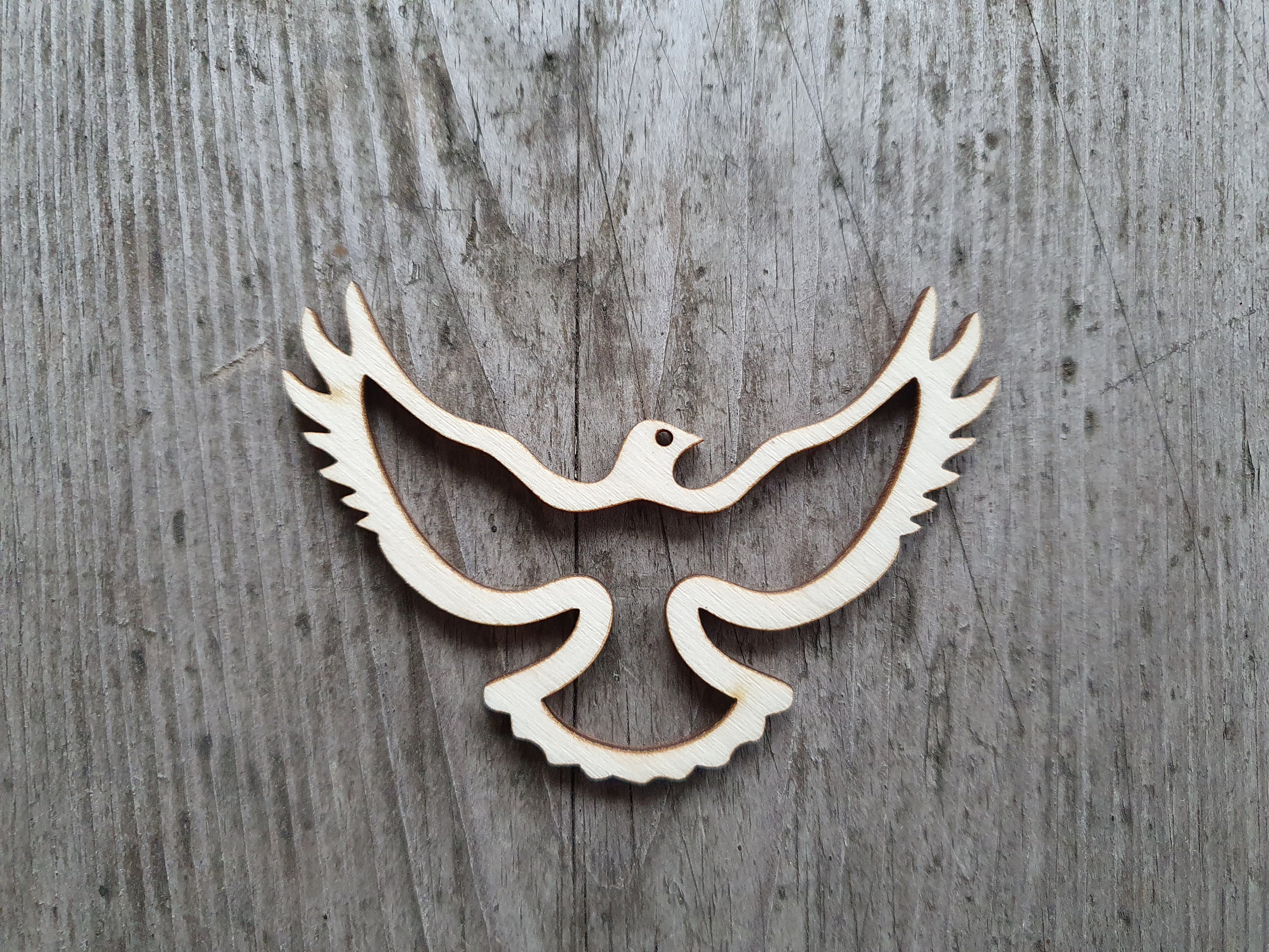 Dove Outline Shape 3 20 Dove Cut Out Laser - Etsy