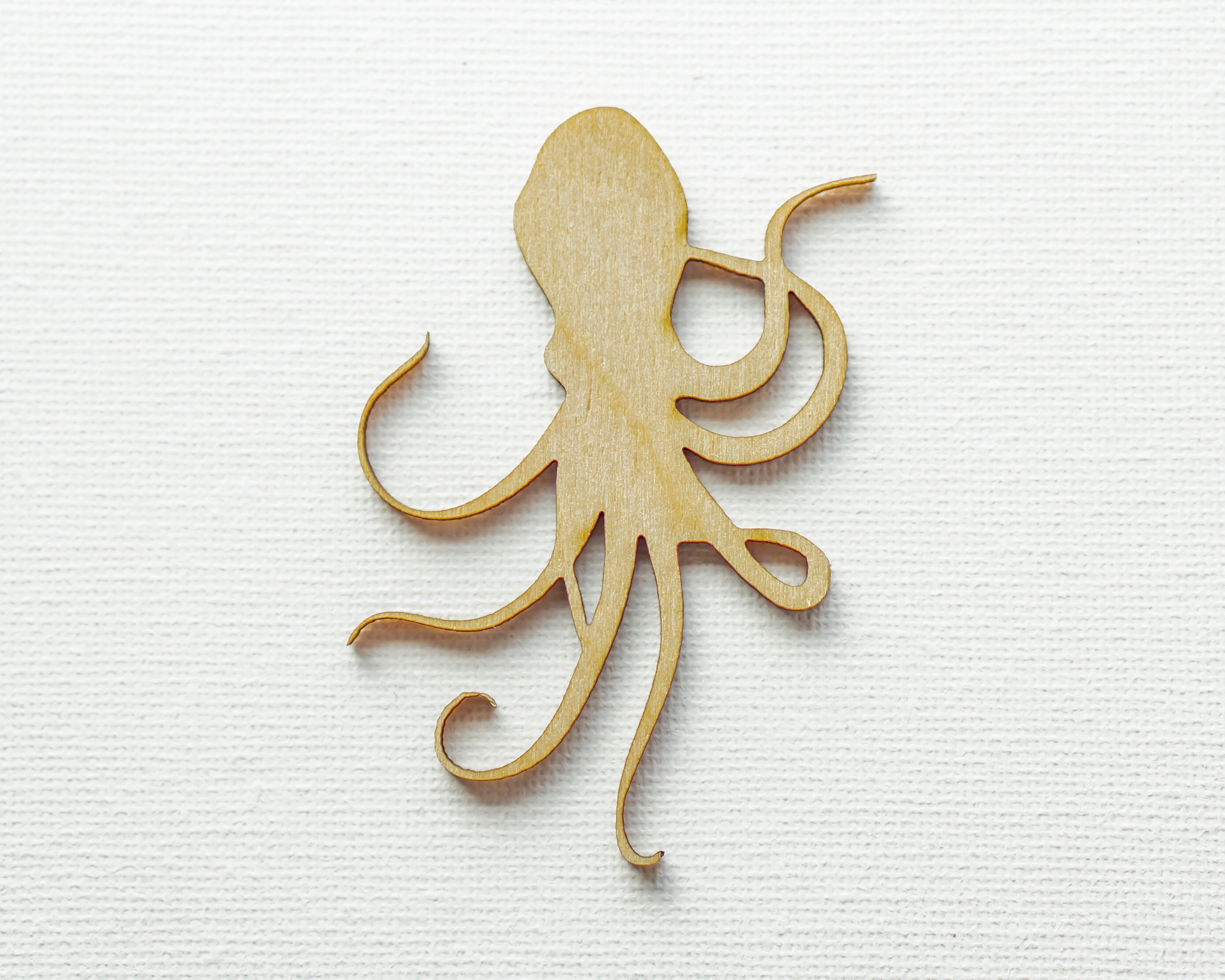 Sculpting & Forming Multiple Sizes Octopus Shape Laser Cut Unfinished ...