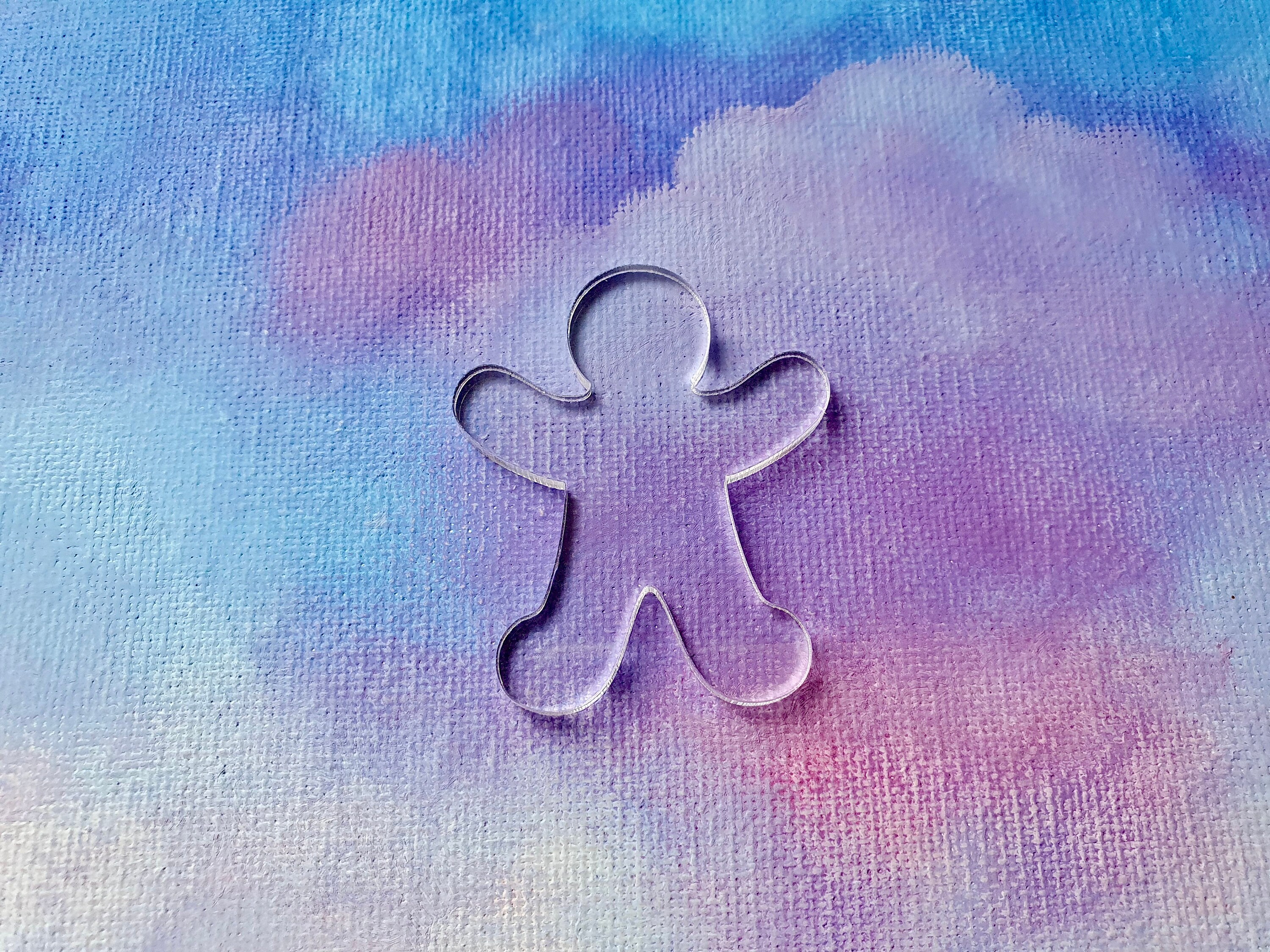 Clear Acrylic Gingerbread Man Shape 2 20 - Etsy
