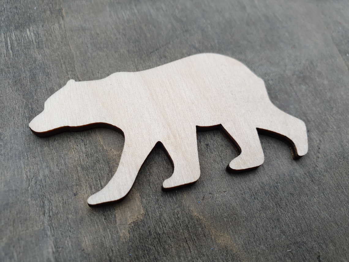 Polar Bear Shape MULTIPLE SIZES Polar Bear Cut Out | Etsy