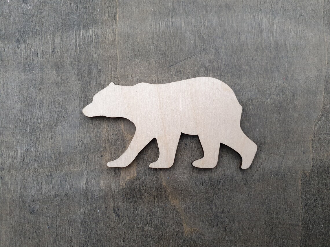 Polar Bear Shape MULTIPLE SIZES Polar Bear Cut Out | Etsy