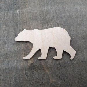 Polar Bear Shape, MULTIPLE SIZES, Polar Bear Cut Out, Unfinished Wood ...