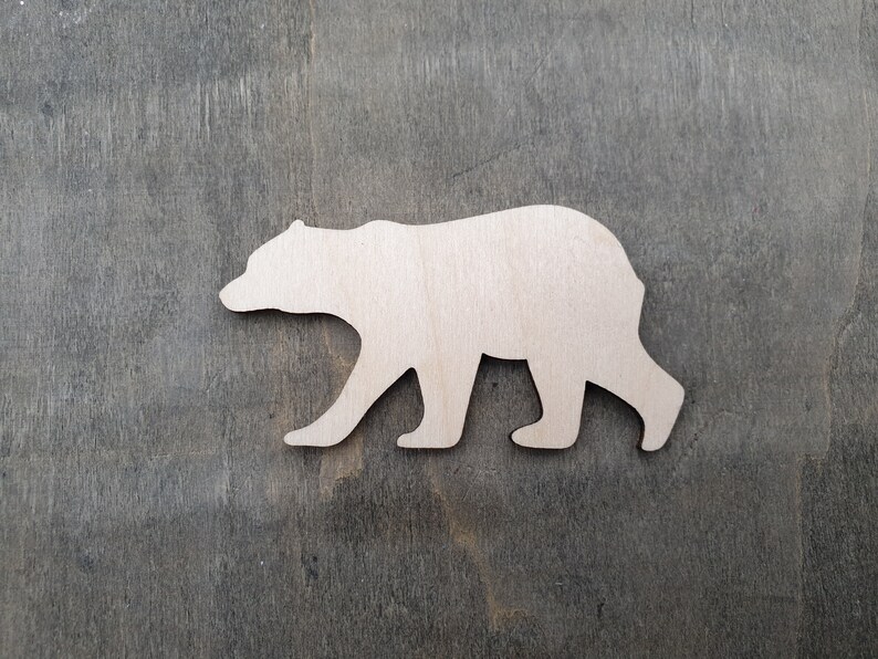 Polar Bear Shape MULTIPLE SIZES Polar Bear Cut Out | Etsy