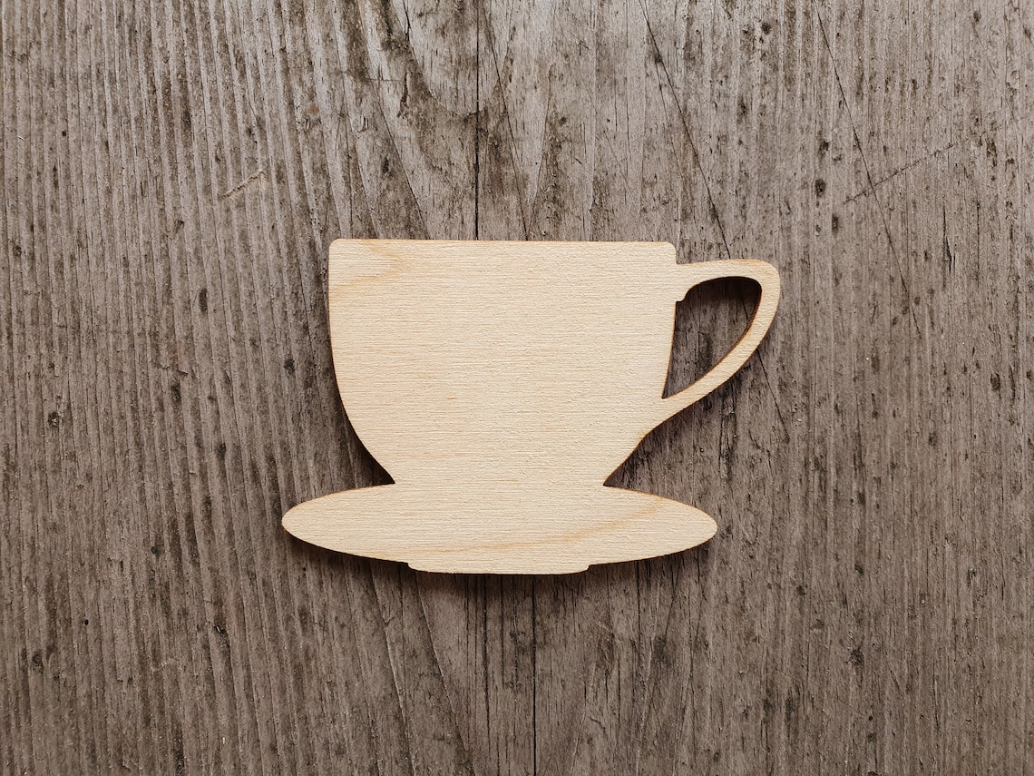 Tea Cup Shape MULTIPLE SIZES Coffee Cup Cut Out Laser Cut - Etsy