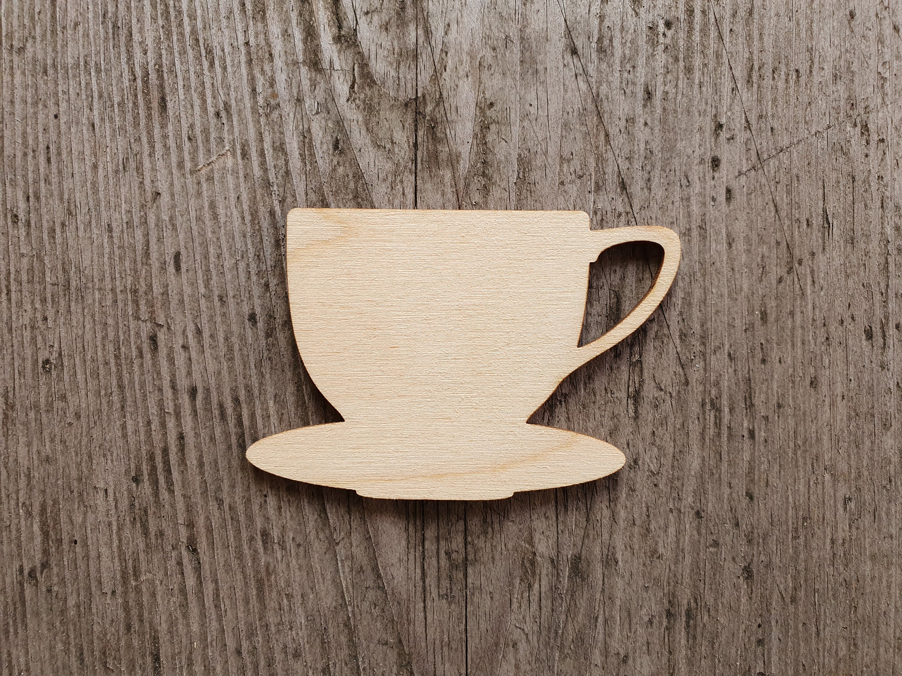 Tea Cup Shape MULTIPLE SIZES Coffee Cup Cut Out Laser Cut - Etsy Australia