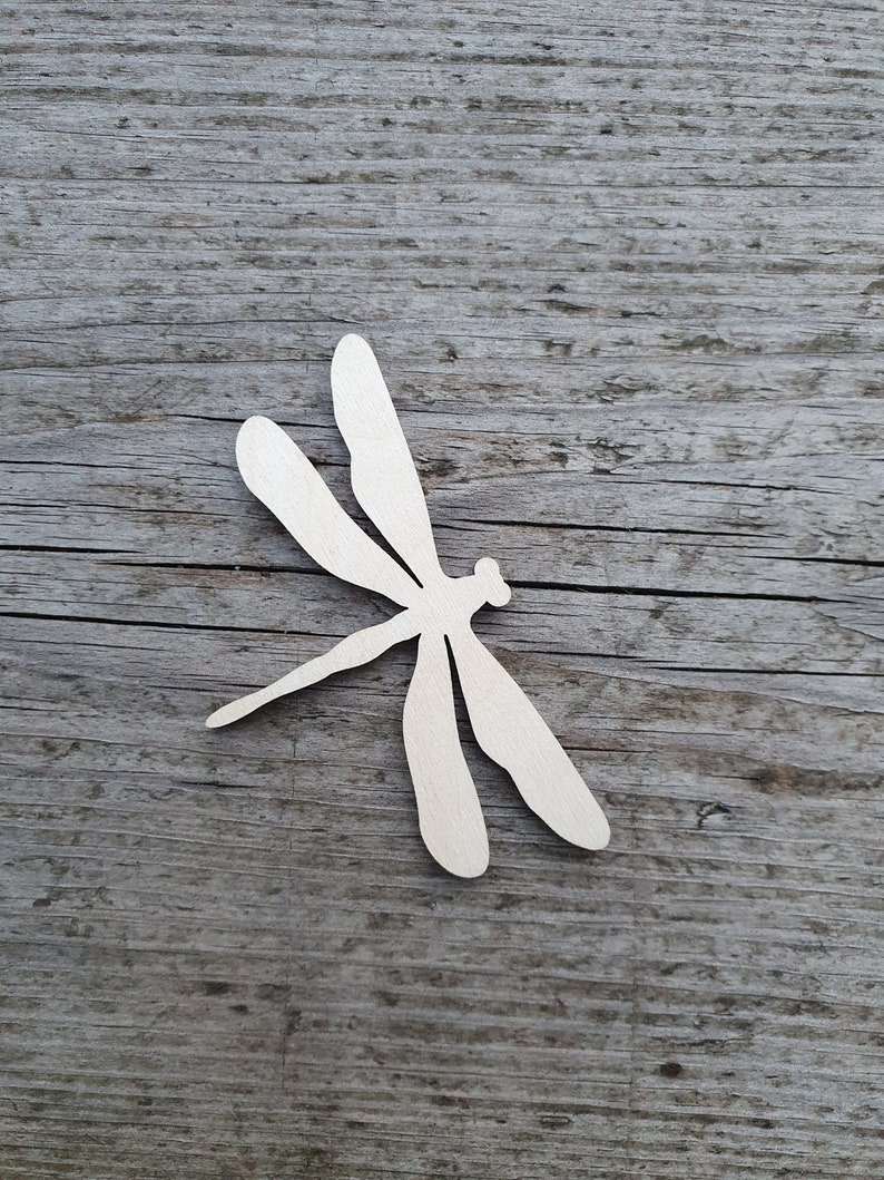 Dragonfly shape MULTIPLE SIZES Laser Cut Unfinished Wood | Etsy