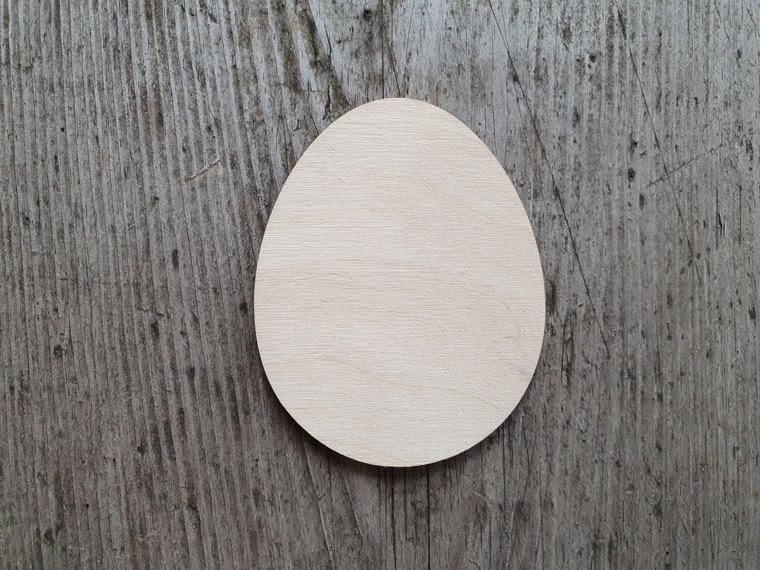 Easter Egg Shape, MULTIPLE SIZES, Egg Cut Out, Unfinished Wood, Cutout ...