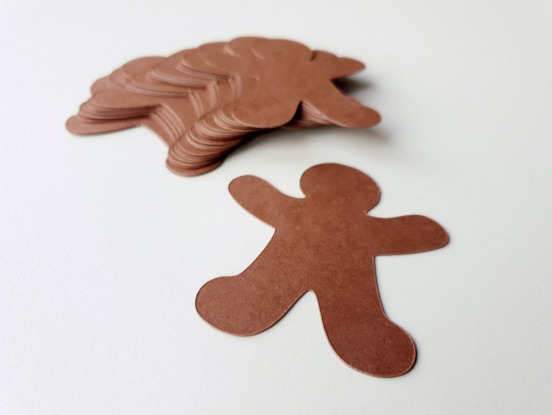 Gingerbread Man Cutout MULTIPLE SIZES 20 Pieces Gingerbread - Etsy