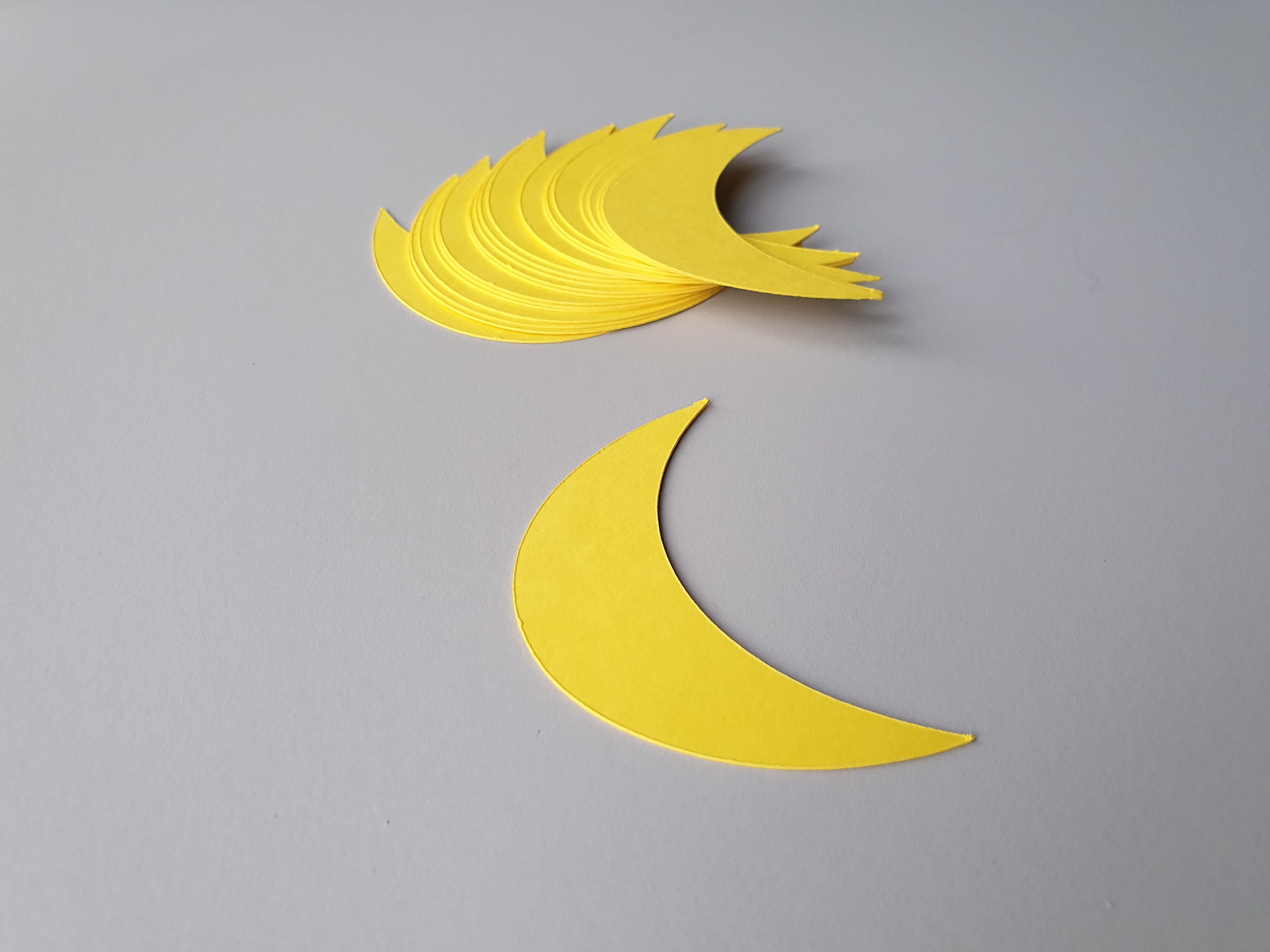 Crescent moon cut out MULTIPLE SIZES 20 pieces Crescent | Etsy
