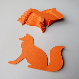 Paper Fox Cutouts, 20 Pieces, Fox Die Cut, Paper Fox Cut Out - Choose ...