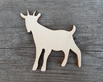 Goat Laser Cut Out Unfinished Wood Shape Craft Supply SHP9 - Etsy