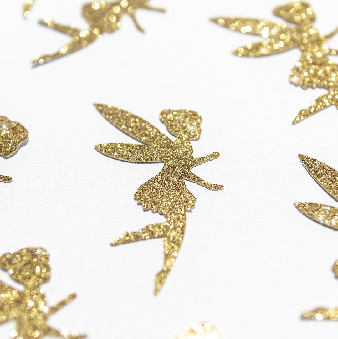 Fairy Cut Out, 20 Pieces, 1.5" - 6", Glitter Fairy Cutouts, Fairy Party ...