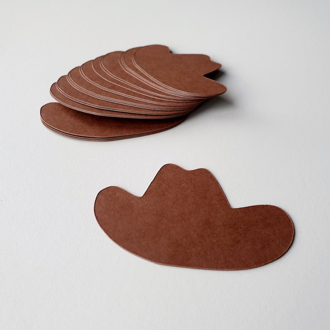 Cowboy Hat Cutout, MULTIPLE SIZES, 20 Pieces, Cowboy Hat Die Cuts ...