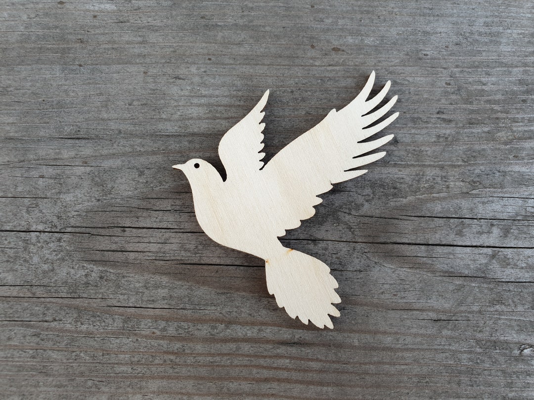 Bird Shape, MULTIPLE SIZES, Dove Cut Out, Laser Cut Doves, Unfinished ...