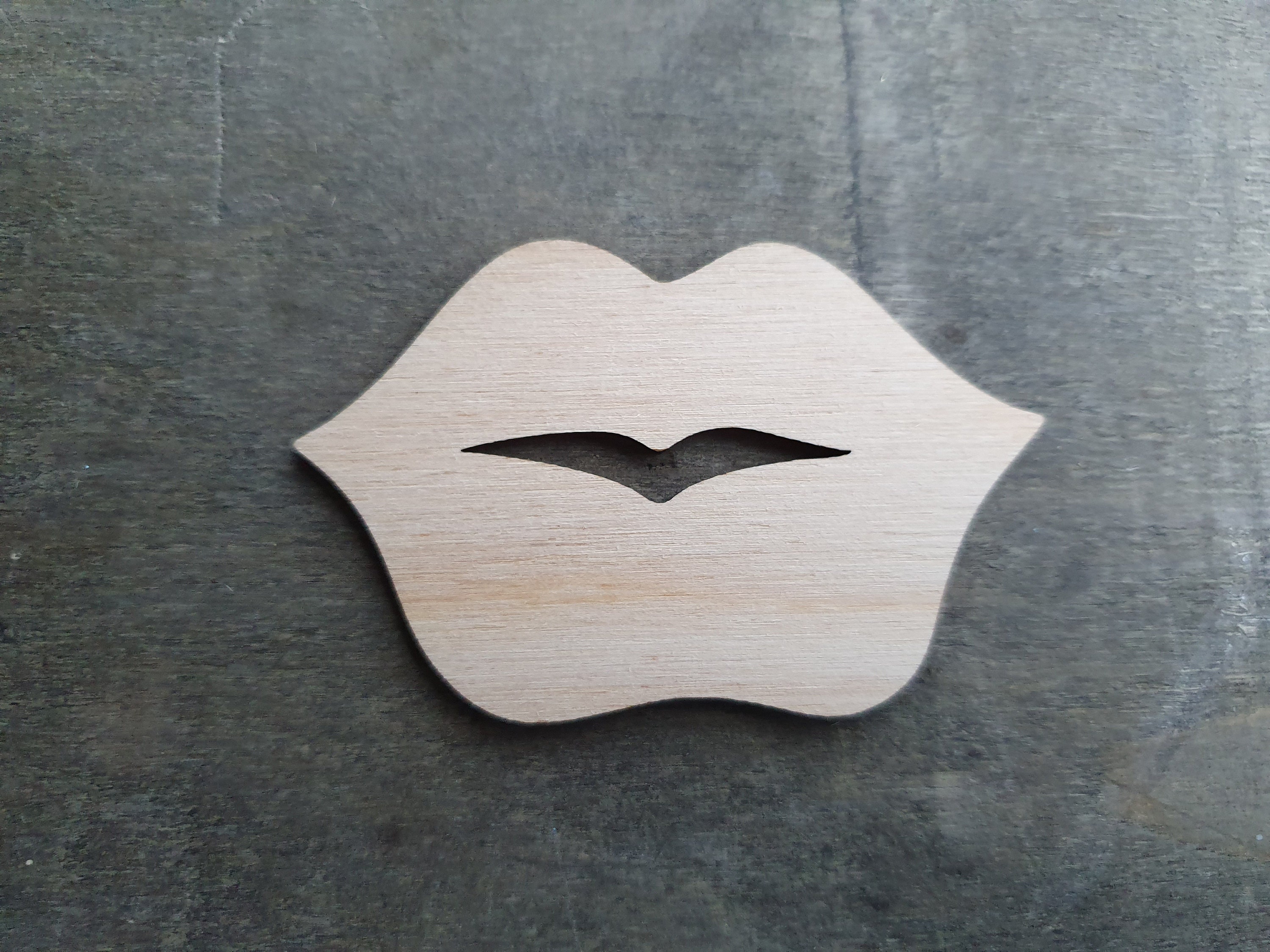 Lips cut out 3 20 Wooden cutouts for crafts | Etsy