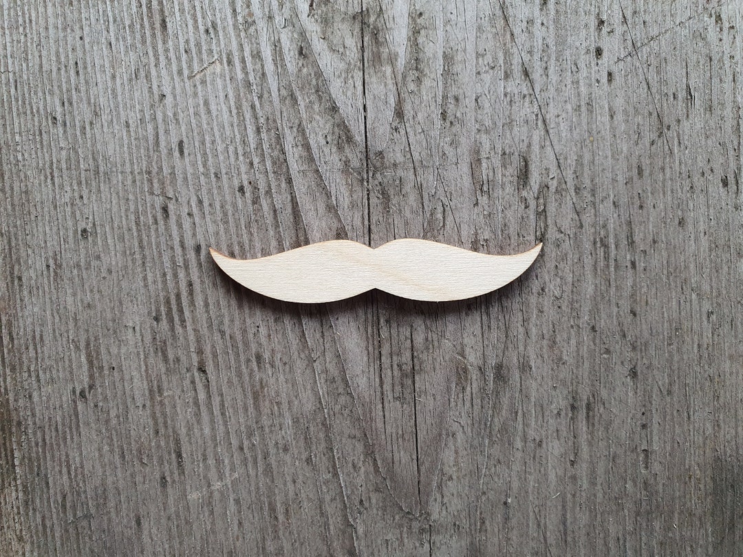 Forma de bigote, MÚLTIPLES TAMAÑOS, Bigote recortado, Madera sin ...