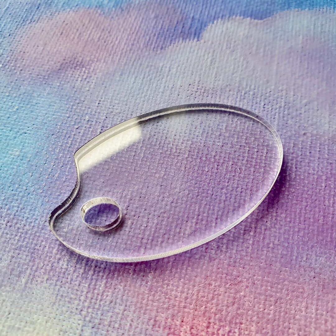 Laser Cut Acrylic Palette, Acrylic Artist's Palette Cutouts, Acrylic ...