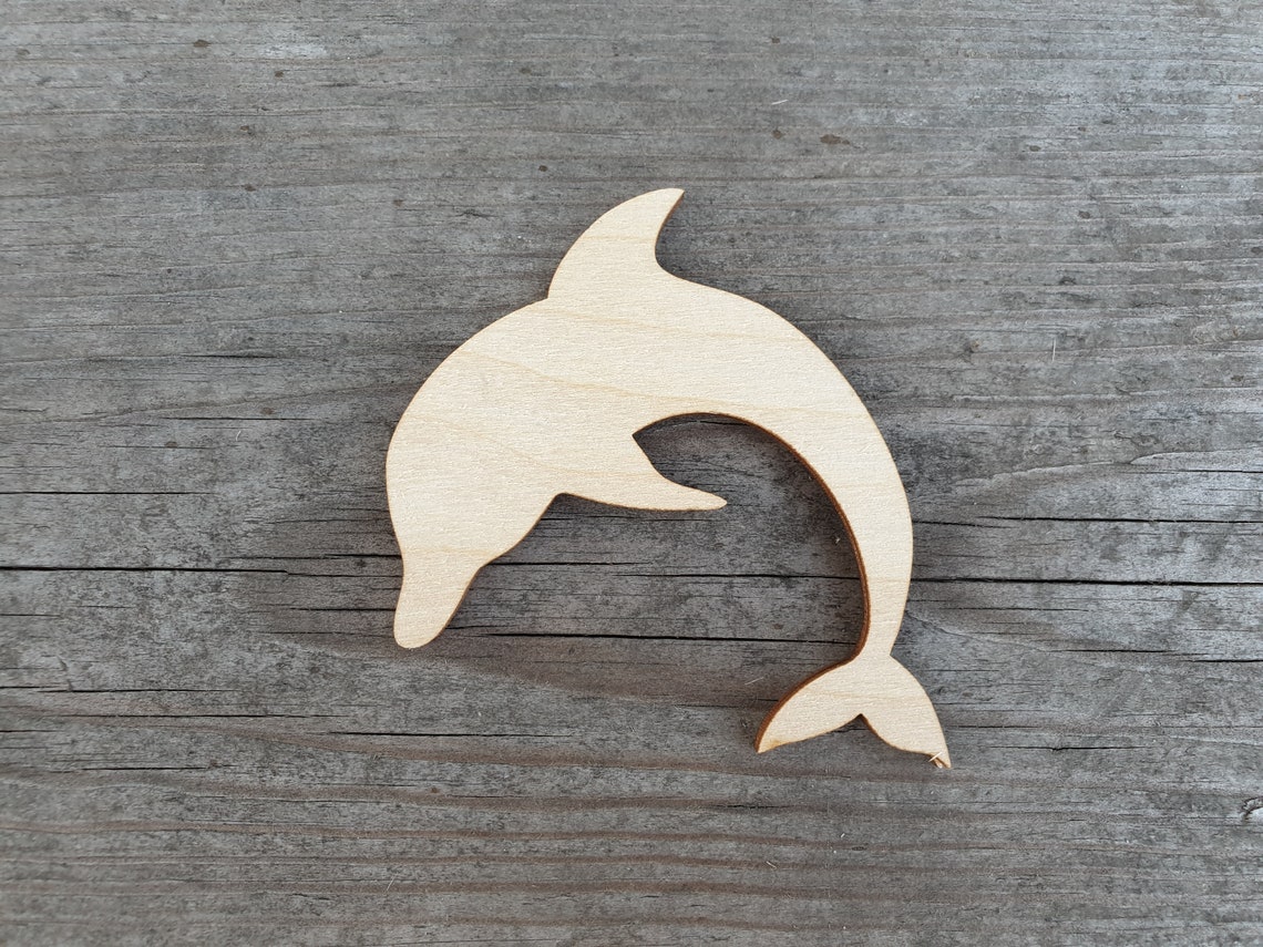 Dolphin Shape MULTIPLE SIZES Dolphin Cut Out Laser Cut | Etsy