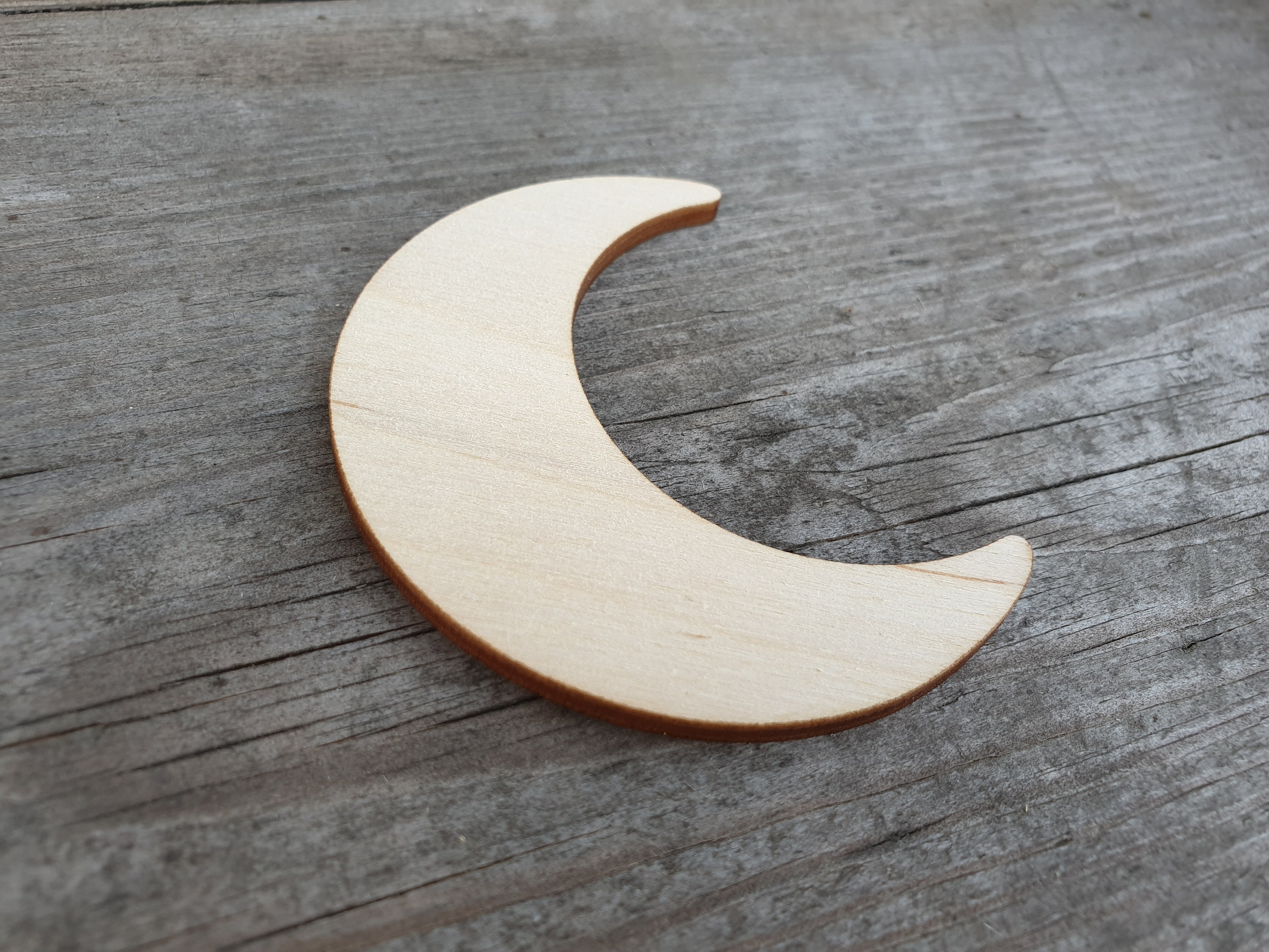 Moon Shape MULTIPLE SIZES Moon Cut Out Laser Cut Moon - Etsy
